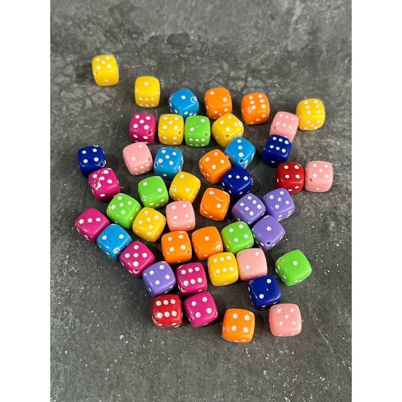 Jual 25gram manik dadu mix warna | Shopee Indonesia
