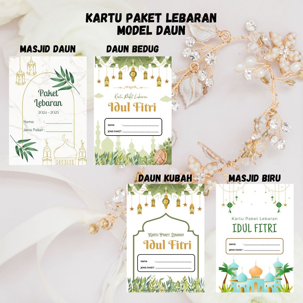 Jual KARTU PAKET LEBARAN MODEL DAUN BEDUG 2024 | Shopee Indonesia