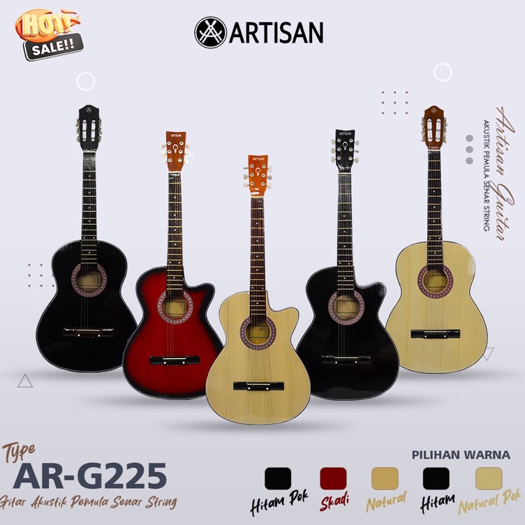 Jual Koleksi yang Menginspirasi ARTISAN Gitar Akustik Pemula AR G225 Senar String | Shopee Indonesia