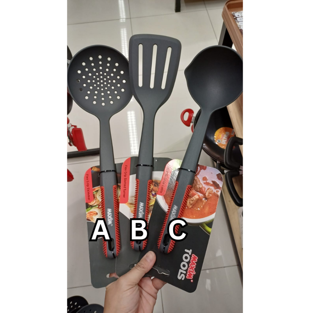 Jual Cooking Tools Utensil Flex Grip Turner Spatula Sutil Nylon Tahan ...