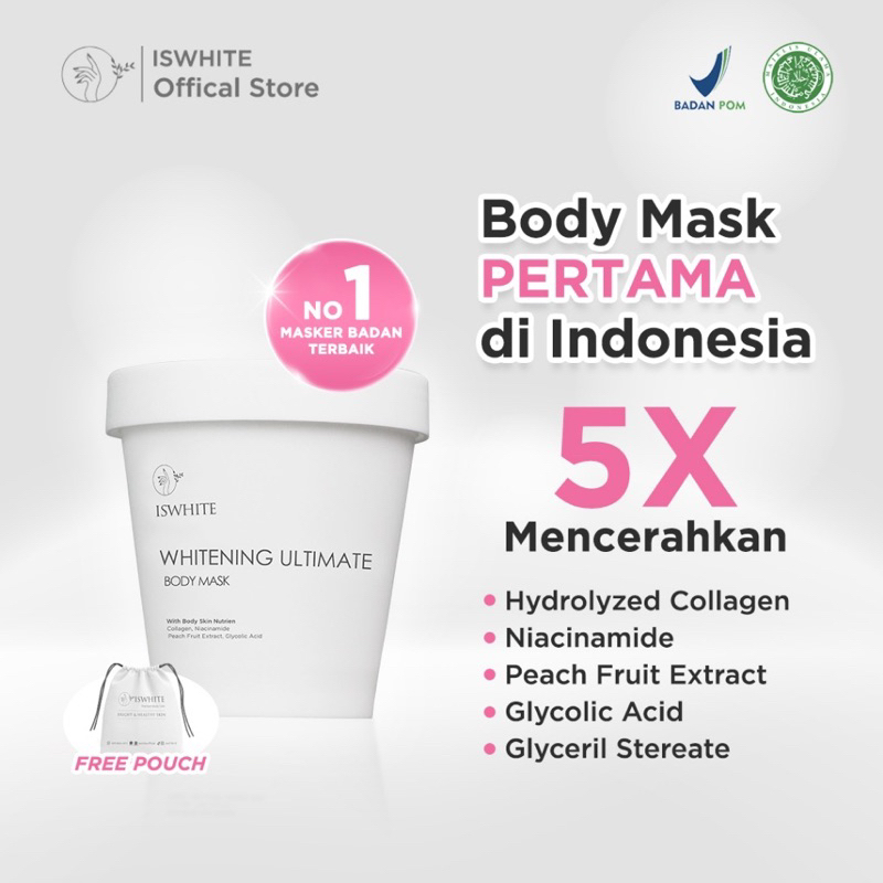 Jual BUY 1 GET 1 GIFT ISWHITE BODY MASK BLINKZ DIAMOND LOTION | Shopee ...