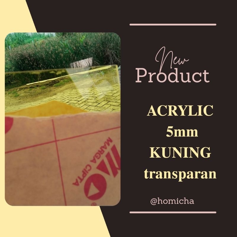 Jual Mika Acrylic Kuning (BACA DI SKRIPSI SEBELUM BELI) | Shopee Indonesia