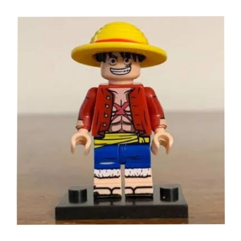 Jual Mini Action Figure Monkey D Luffy Anime One Piece Brick Mainan ...