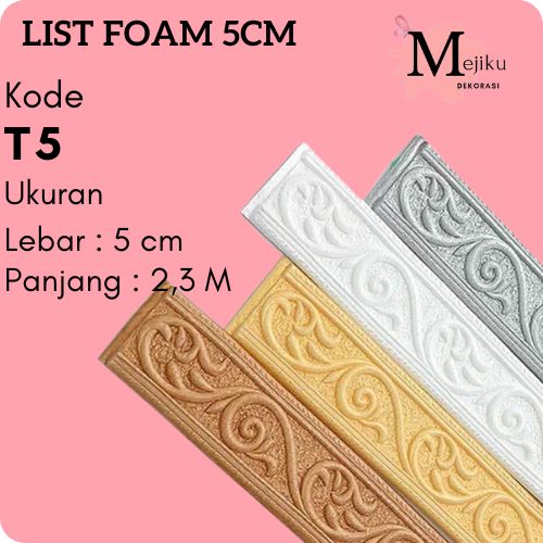Jual List Wallpaper Dinding Stiker Border ukuran 2,3 Meter SERI T5 ...