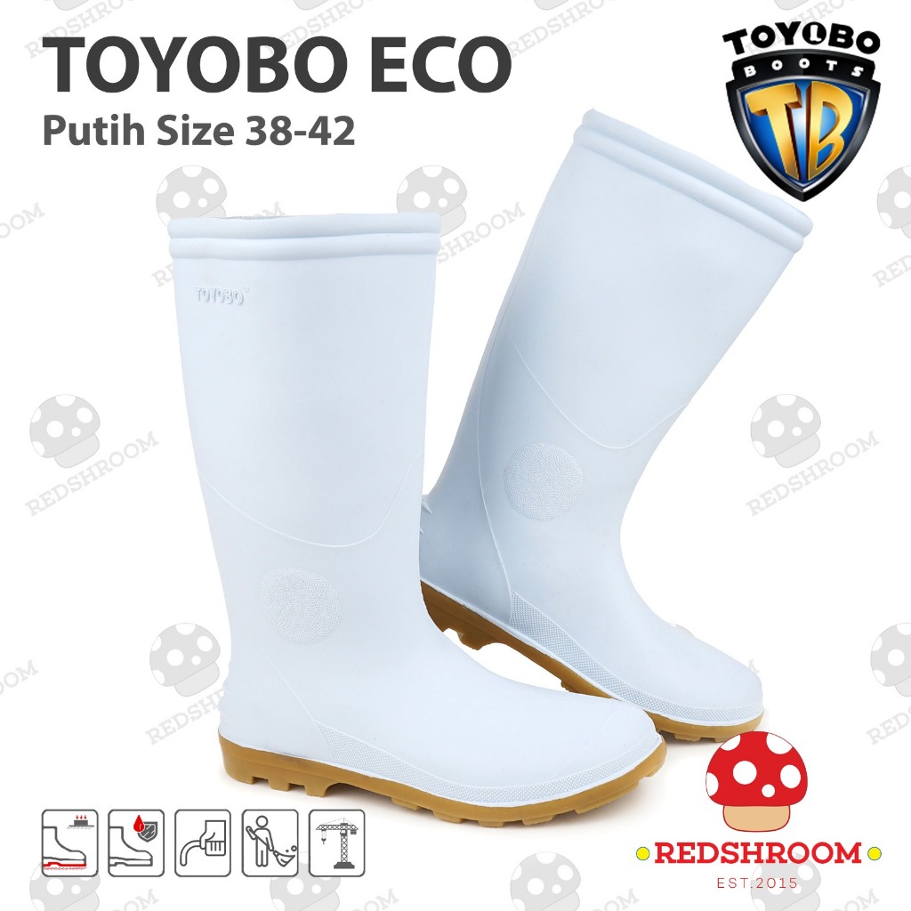 Jual Sepatu Boot Tinggi TOYOBO ECO Putih APD Perairan Perikanan ...