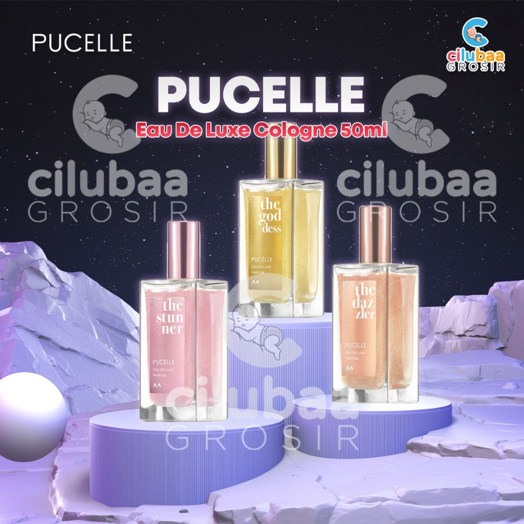 Jual PUCELLE Eau De Luxe Parfum Series 50 mL Glitter || The Stunner ...