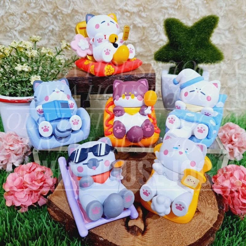 Jual Action Figure Kucing Relax Sitting Figurin Kucing Santai Duduk ...