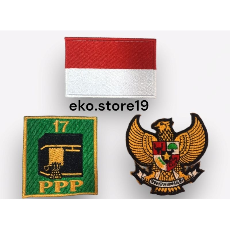Jual BADGE LOGO PARTAI PPP , GARUDA DAN BENDERA | Shopee Indonesia