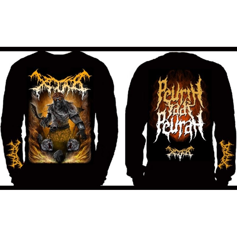 Jual kaos XTAB Longsleeves XTAB PEURIH JADI PEURAH kaos band metal xtab ...