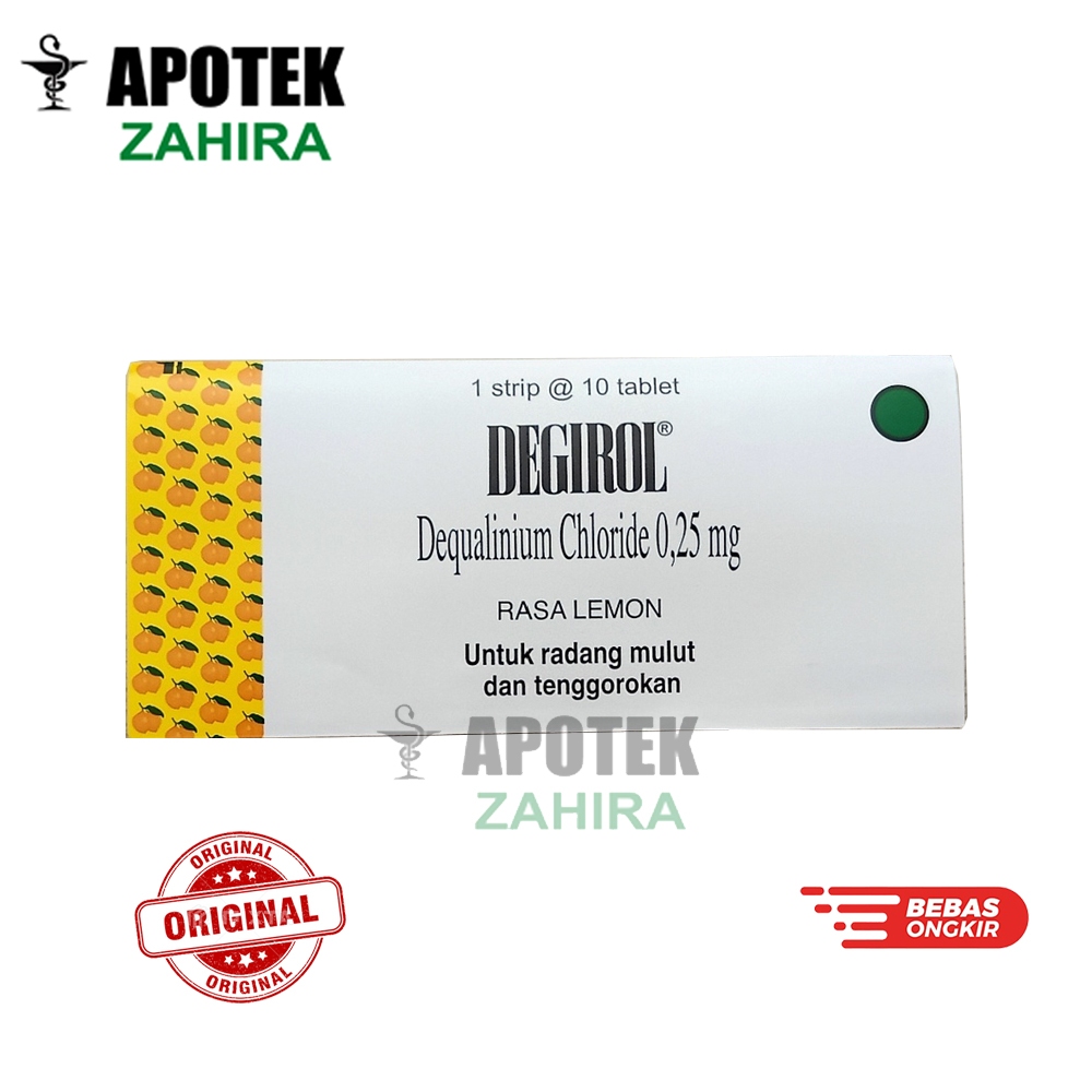 Jual Degirol Tablet Hisap 0,25 Mg 1 Strip Isi 10 - Rasa Lemon | Shopee Indonesia