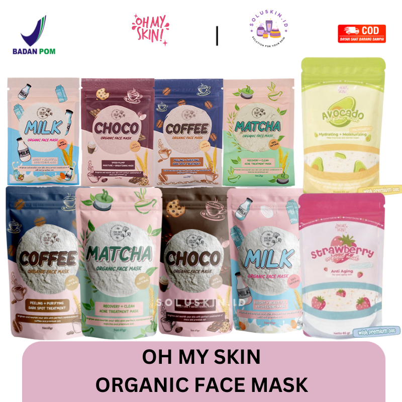 Jual [READY] MASKER ORGANIK OHMYSKIN! FACE MASK OH MY SKIN FULL SIZE 65gr TRAVEL SIZE 25 gr BPOM ...