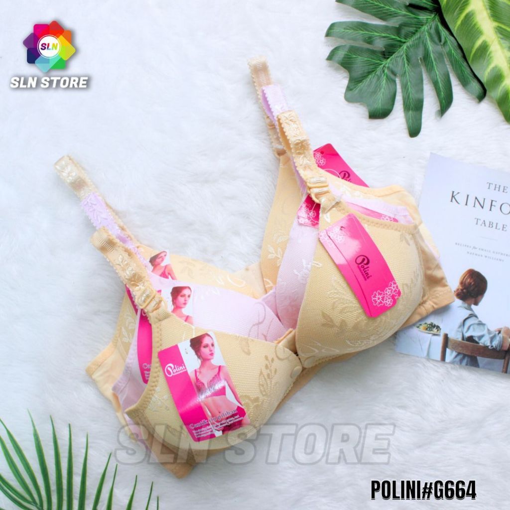Jual ( PAKET 3PCS) BH MENYUSUI / MATERNITY NURSING BRA TANPA KAWAT POLINI G-664 | Shopee Indonesia