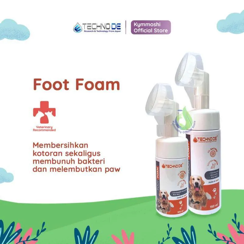 Jual Techno De Foot Foam Pembersih Telapak Kaki Anjing Kucing / FOOT ...