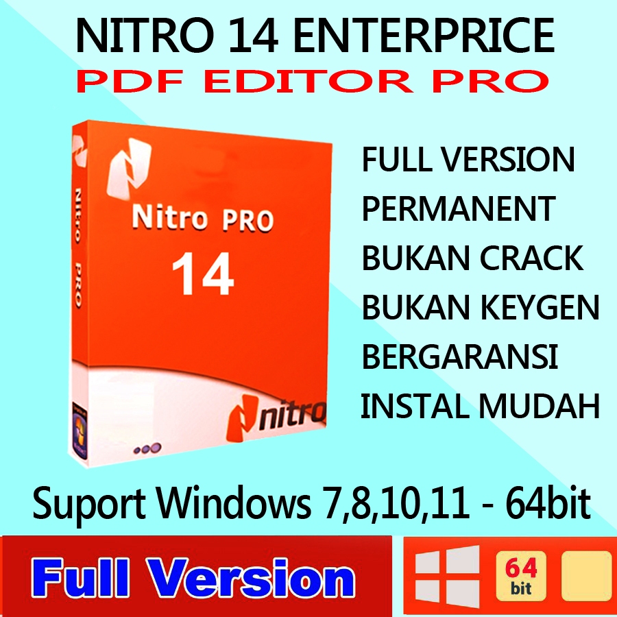 Jual Nitro 13 - 14 PDF Pro Full Version For Wind 64bit - Installasi ...
