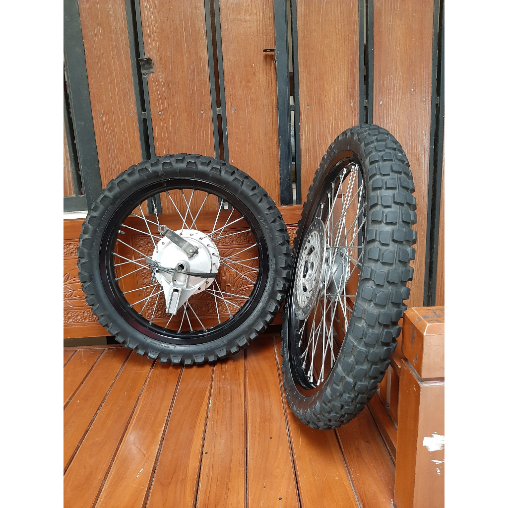 Jual Velg Trail Mega Pro Wheelset Megapro Ring 18/21 | Shopee Indonesia