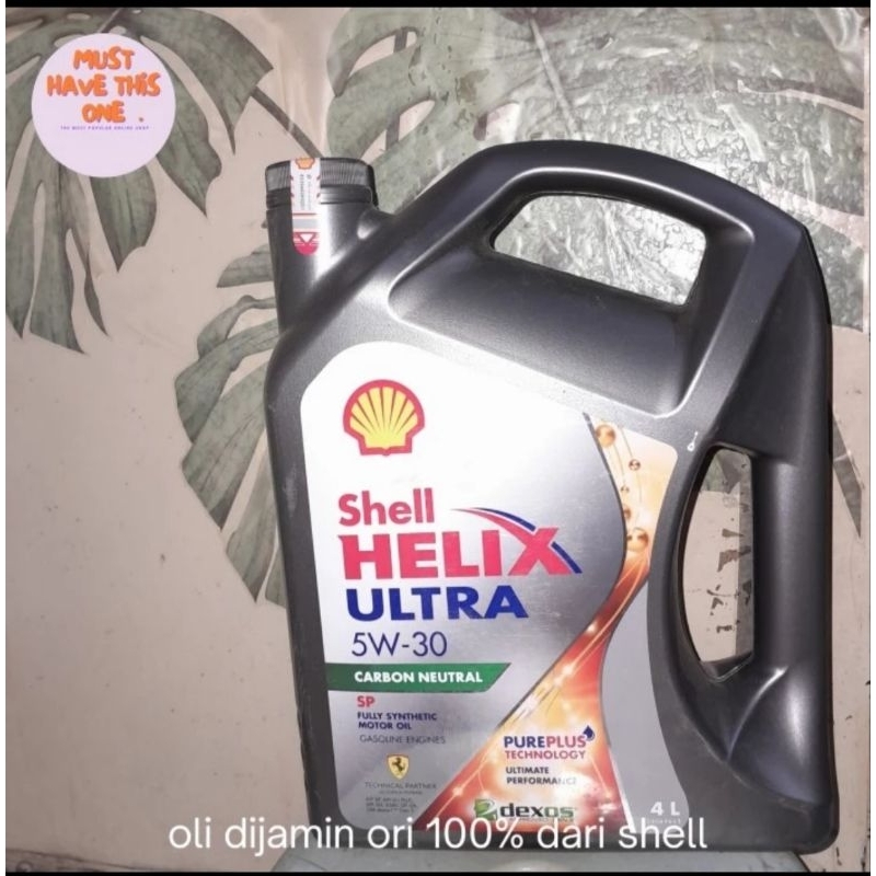Jual oli shell helix ultra 5w30 4liter jaminan ori 100% | Shopee Indonesia
