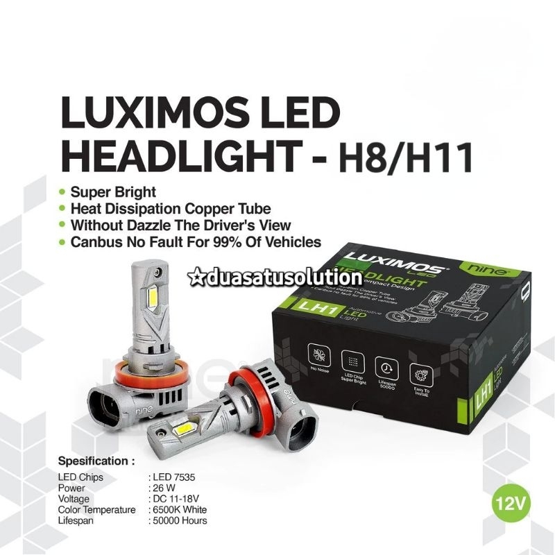 Jual LAMPU LED MOBIL H11 HB3 HB4 FOGLAMP HEADLAMP NINE LUXIMOS LH1 PNP ...
