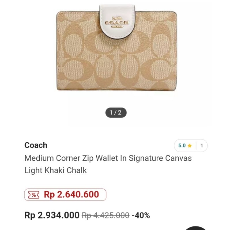 Jual Dompet Coach Original New (ada bon pembelian) | Shopee Indonesia