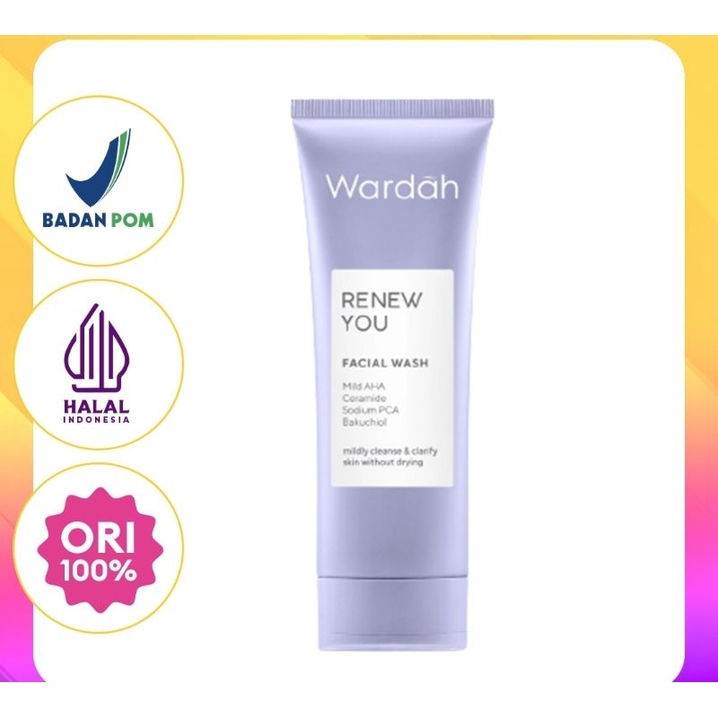 Jual Wardah Renew You Facial Wash 100 ml pembersih muka sabun muka ...