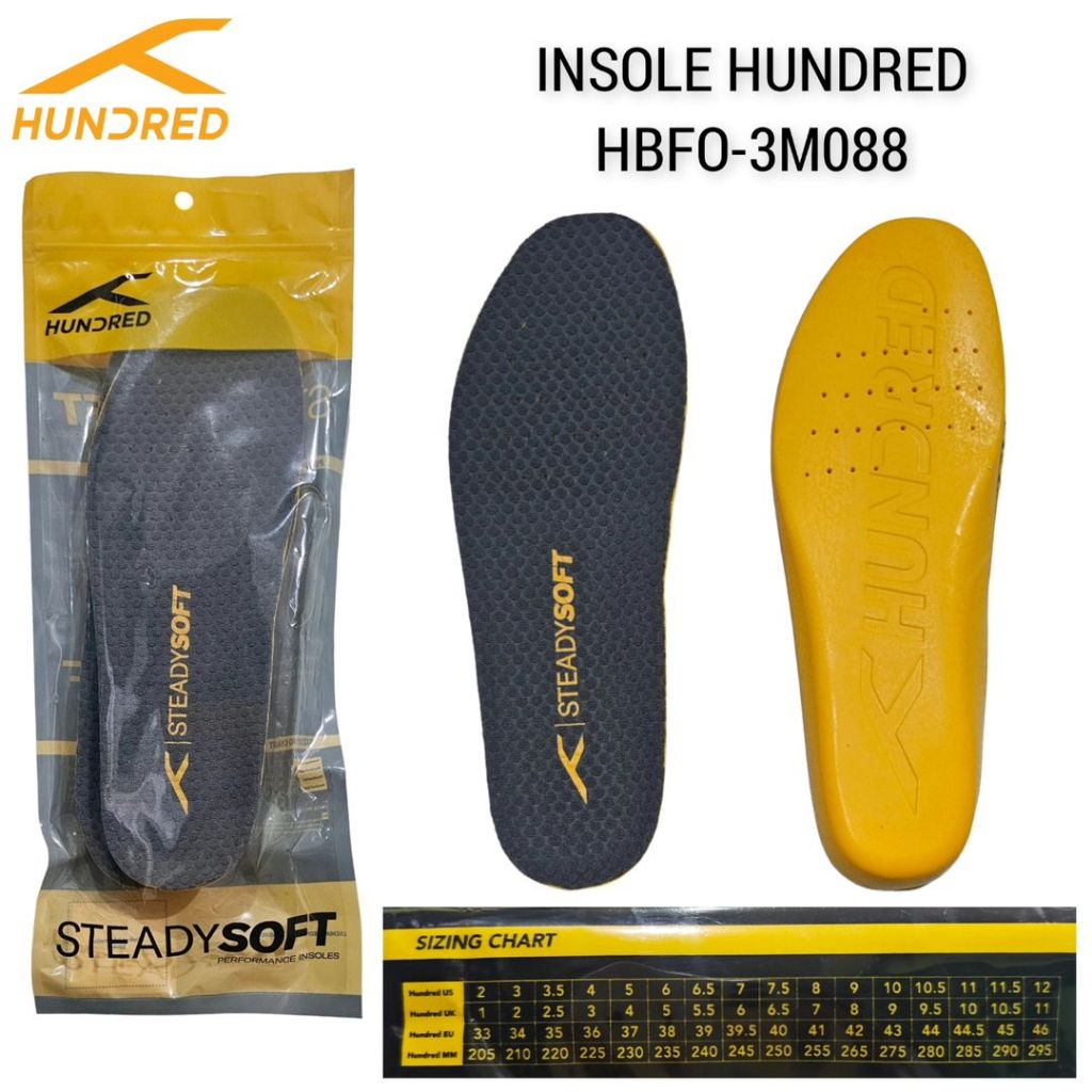 Jual Insole Sepatu Badminton Hundred HBFO-3M088 Steady Soft Original ...