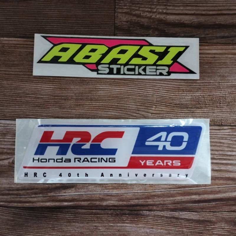 Jual sticker timbul HRC 40 tahun anniversary | Shopee Indonesia
