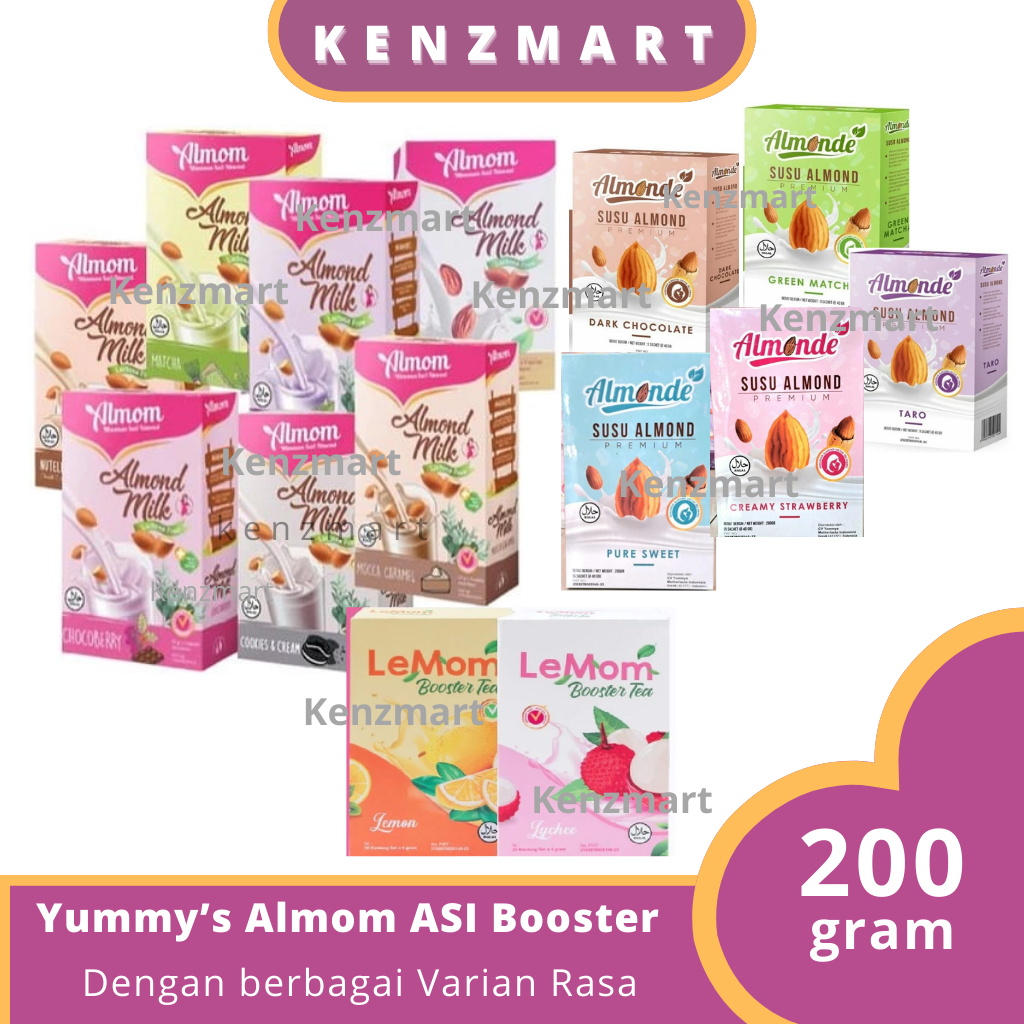 Jual BELI 3 BOX ALMOM / ALMONDE GRATIS TOTE BAG ALMOND MILK POWDER PREMIUM / ASI BOOSTER ...