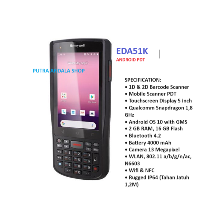 Jual HONEYWELL SCANPAL EDA51K SCANNER BARCODE EDA51 K ANDROID 2D ...