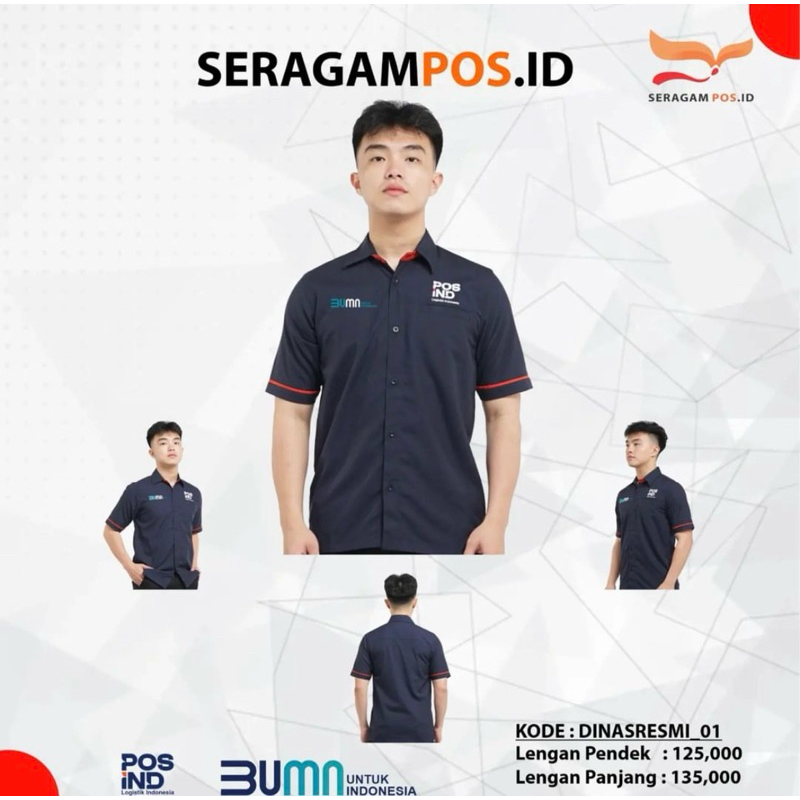 Jual seragam pos - kemeja posind - seragam posind | Shopee Indonesia