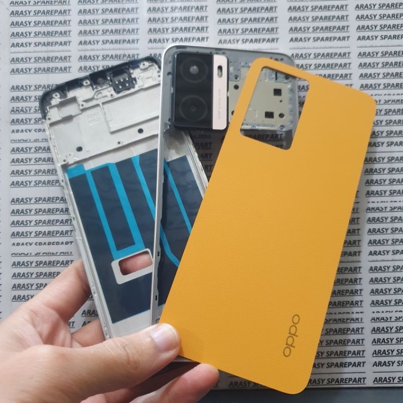 Jual Housing Casing Backdoor Fullset Oppo A77s Tulang + Casing original ...