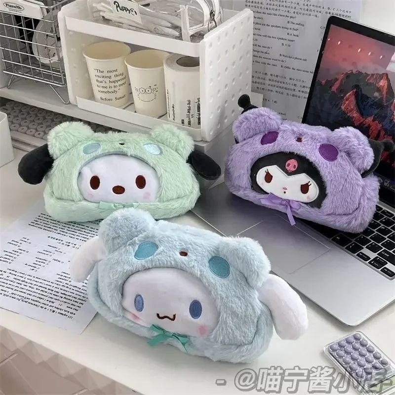 Jual Tempat Pensil Sanrio Bulu Pencil Case Kuromi Cinnamoroll Pouch ...