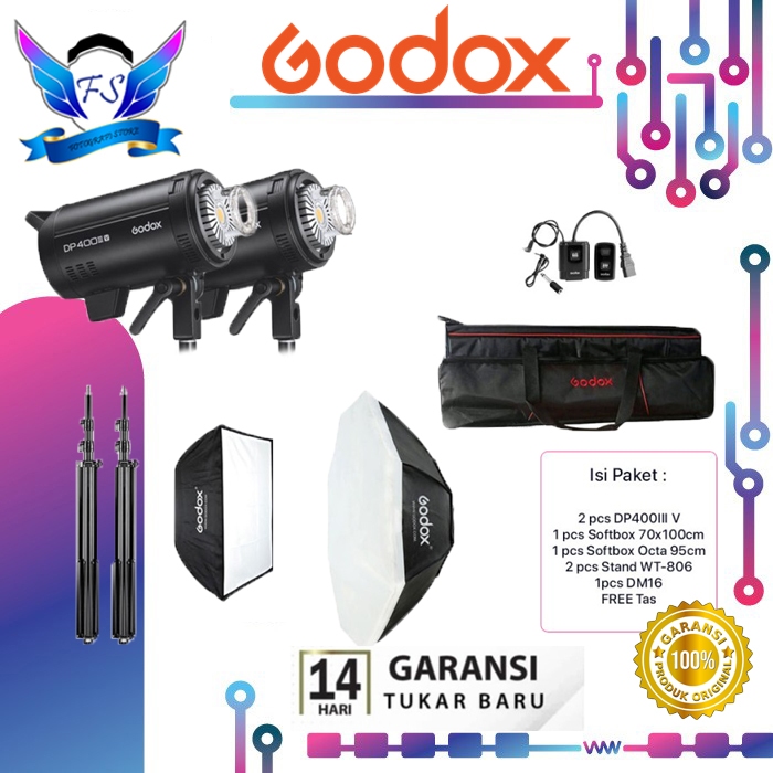 Jual Paket Lampu Studio Godox DP400III V DP400 III V Custom | Shopee ...