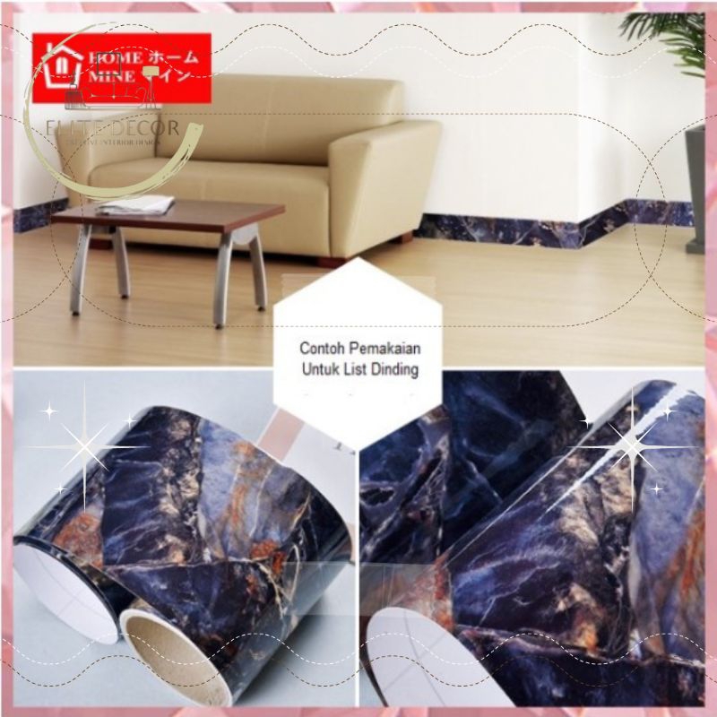 Jual 1 Roll Sticker Keramik Border Lis Lantai Border Lis Marmer Sticker ...
