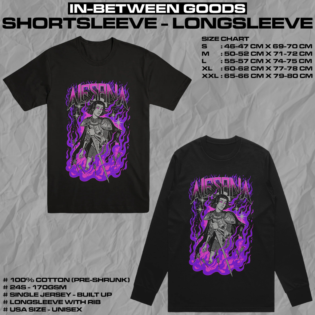 Jual ALESANA - JOAN OF ARC | T-SHIRT | LONGSLEEVE | BAND MERCH | Shopee ...
