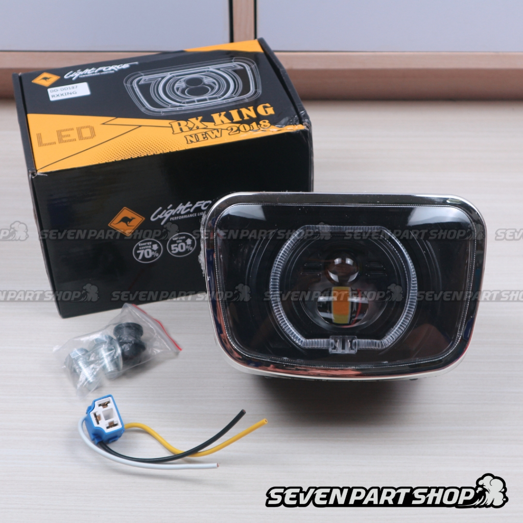 Jual LAMPU DEPAN LED BILED BILLED OVAL RX KING RXKING RXS | Shopee ...