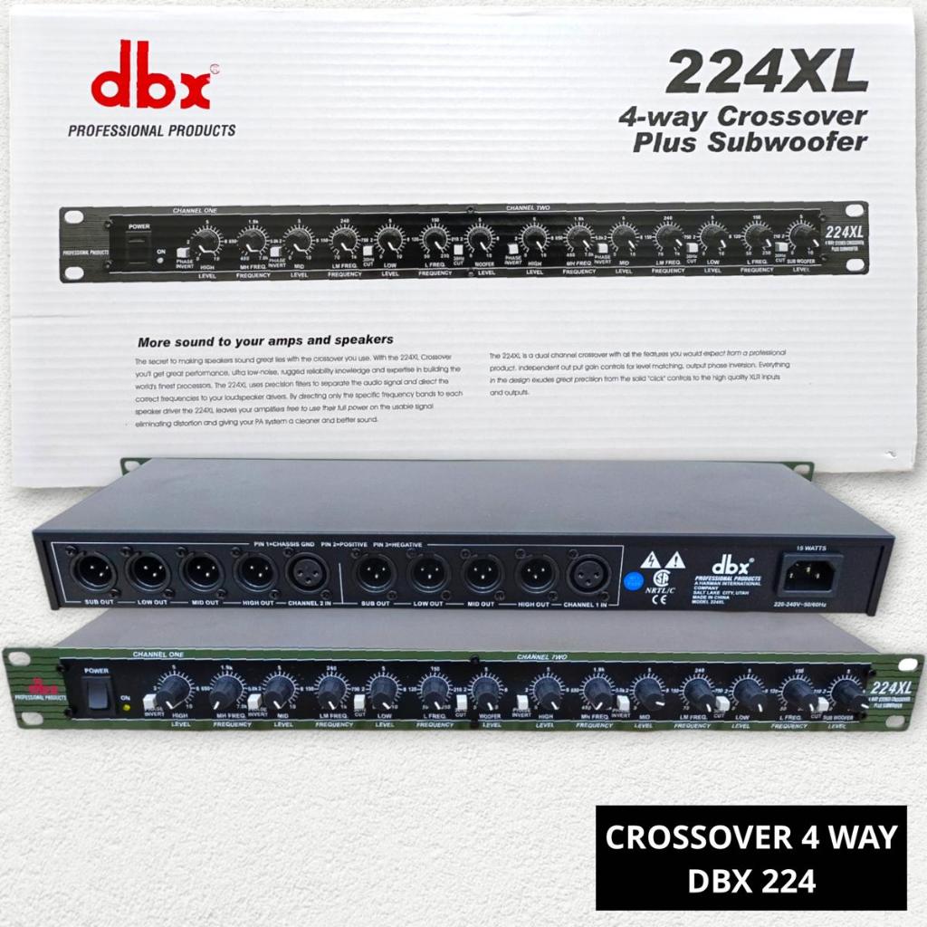Jual Crossover Aktif 4 Way DBX 224 Plus Subwoofer 224XL XL Stereo 4 ...
