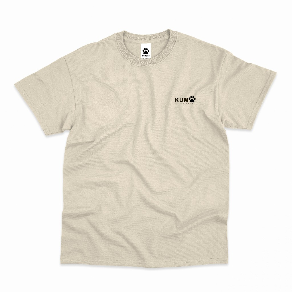 Jual KUMA T-SHIRT KAOS LOGO - CREAM COMBED 30S | Shopee Indonesia