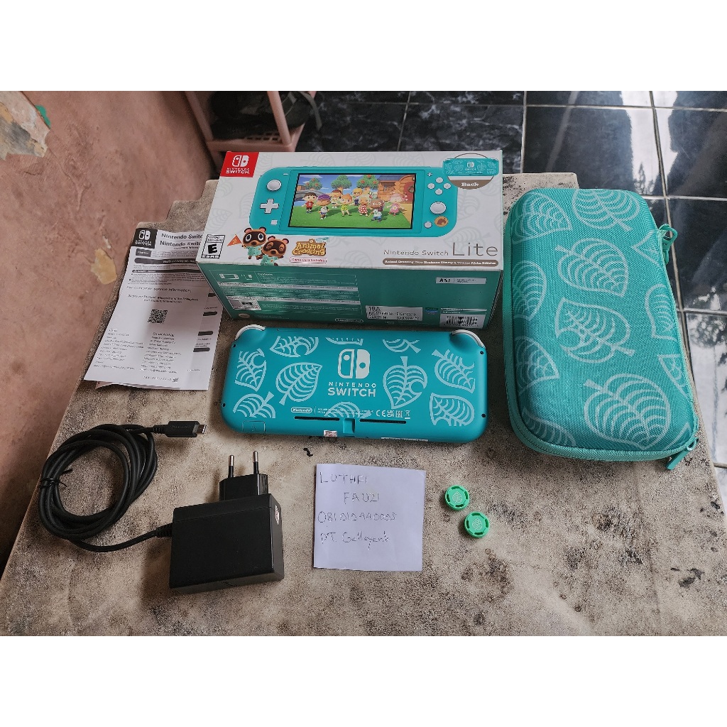 Jual Nintendo Switch Lite Animal Crossing Aloha Limited Edition Fullset ...