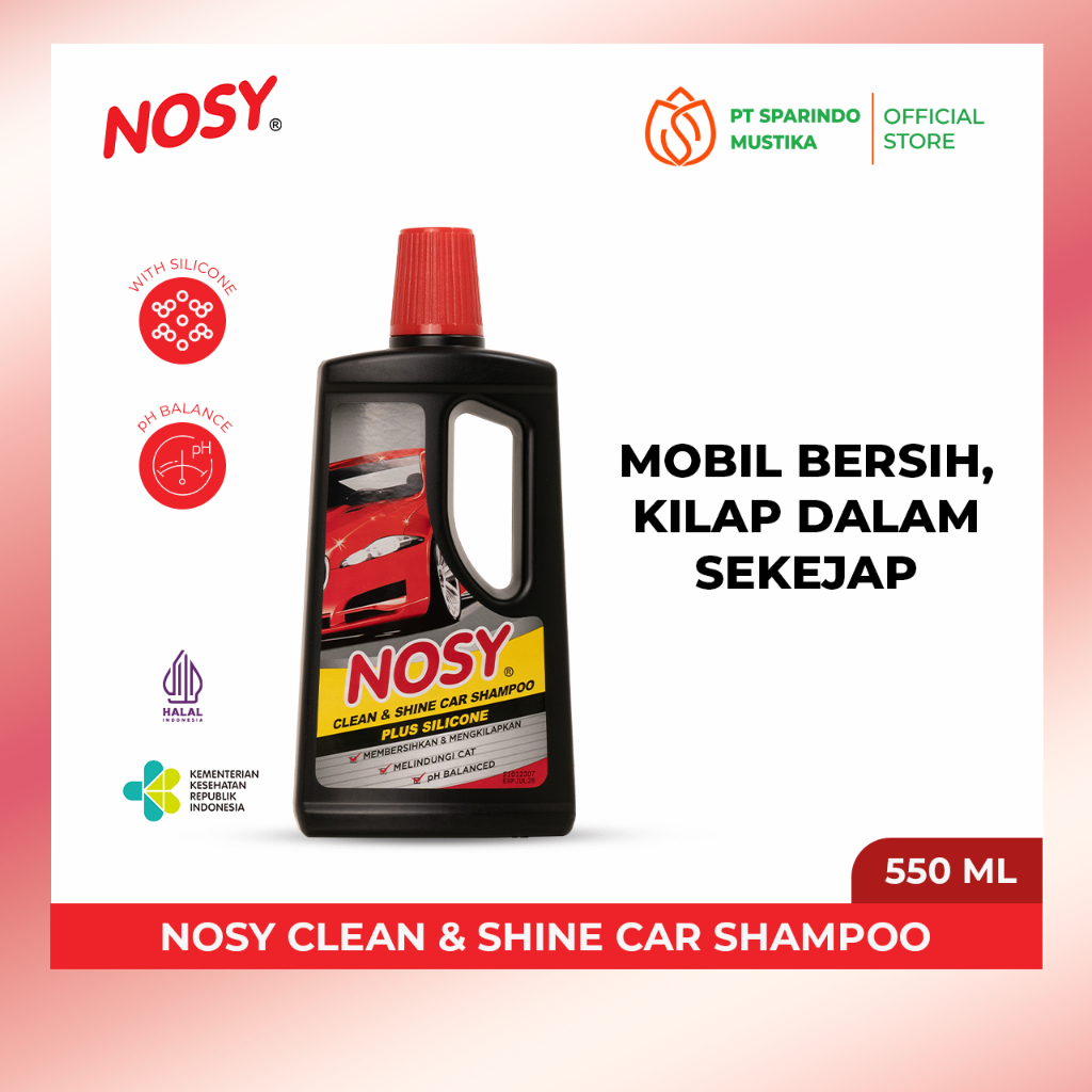 Jual NOSY Shampoo Mobil Botol 550ml | Shopee Indonesia