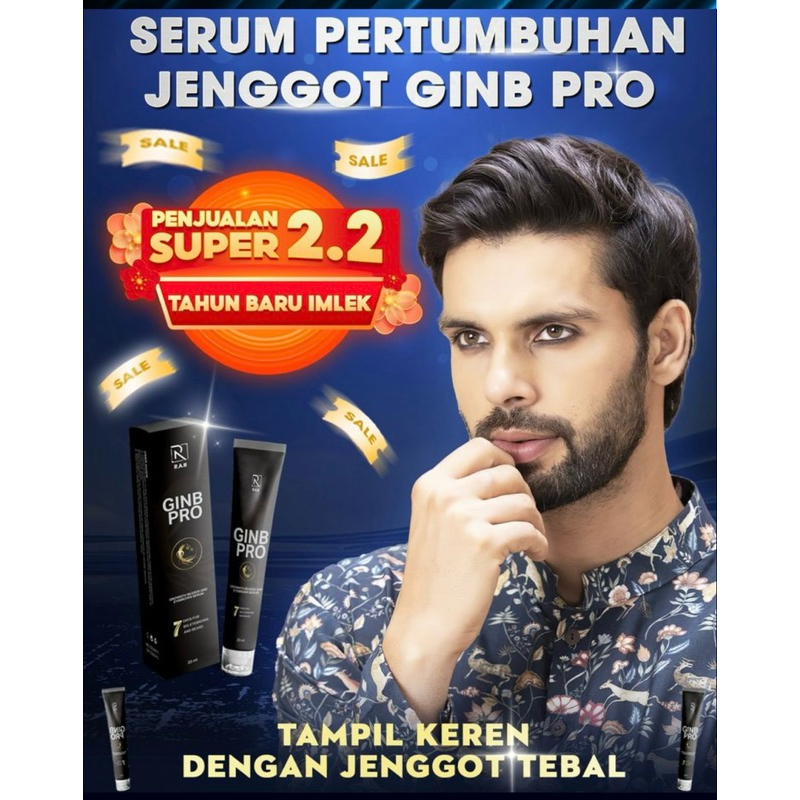 Jual Ginb Pro Serum pertumbuhan jenggot dan Alis. | Shopee Indonesia