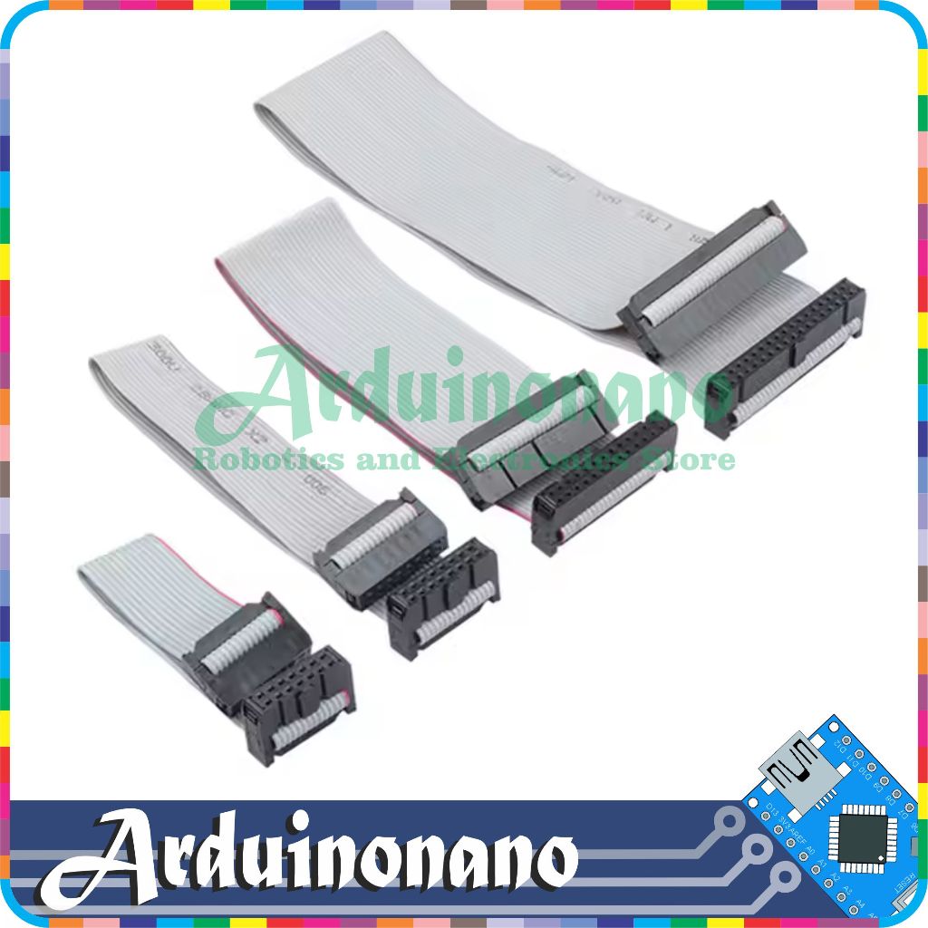 Jual Kabel Running Text 16P 16 Pin DMD P10 P4.75 Flat Cable IDC 23CM ...