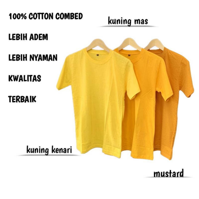 Jual Kaos Polos Kuning Series Kuning Orange, Kuning Mustard, Kuning Mas ... Jual Kaos Polos Kuning Series Kuning Orange, Kuning Mustard, Kuning Mas ...