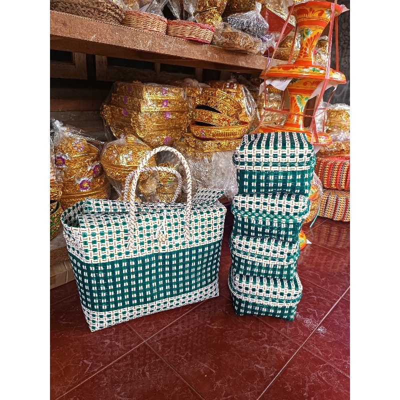 Jual set tas keben jali isi 4 ready stok sokasi Bali sokasi kepura ...