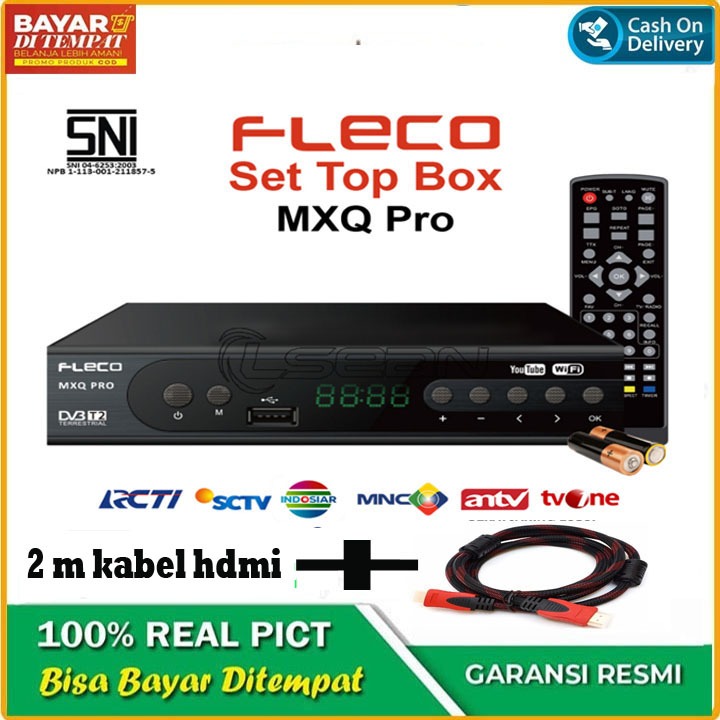 Jual Set Top Box TV Digital SNI STB Fleco MXQ PRO Full HD 1080p STB TV ...