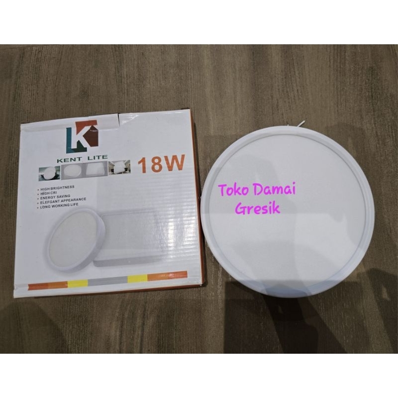Jual Kentlite led panel Outbow 18w Bulat. Led Panel tempel OB 18watt ...