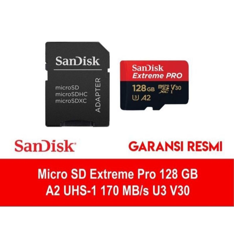 Jual pket 10pcs MicroSD SanDisk UHS-I 128GB 128 GB 200 MB/s MBps A2 U3 ...