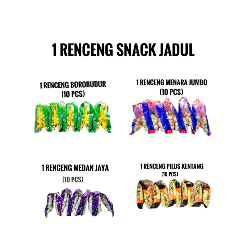 Jual 1 RENCENG SNACK JADUL (10PCS) | Shopee Indonesia