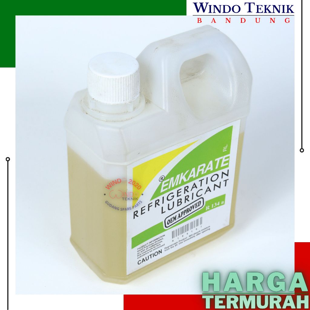 Jual OLI OIL KOMPRESOR EMKARATE R134 A REFRRATION LUBRICANT OLI AC ...