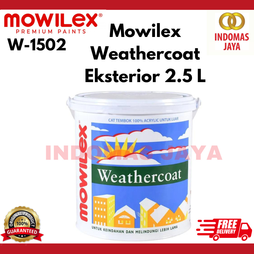 Jual Mowilex Weathercoat Cat Tembok Eksterior 2 5 L W 1502 Shopee