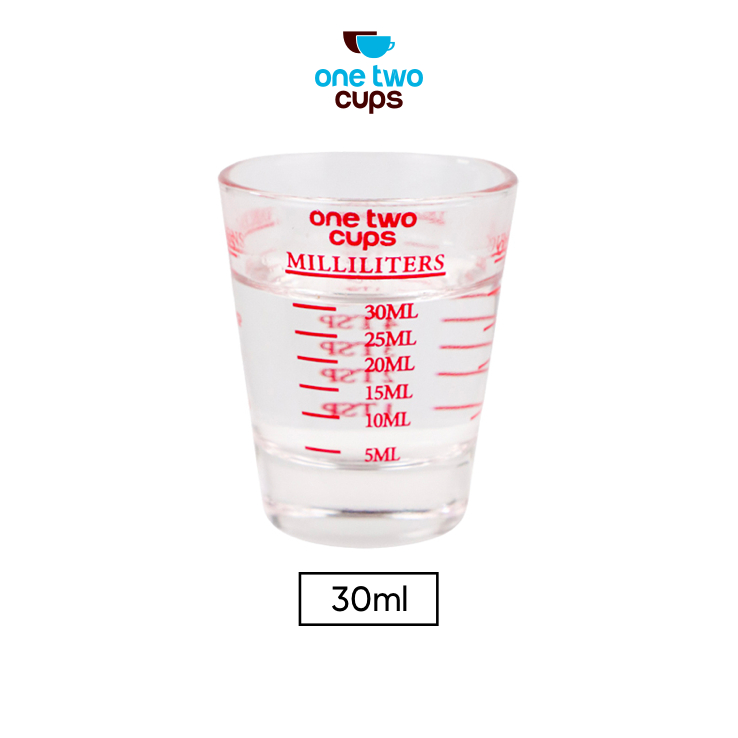 Jual One Two Cups Gelas Takar Kopi Espresso Shot Glass Coffee 30ml ...