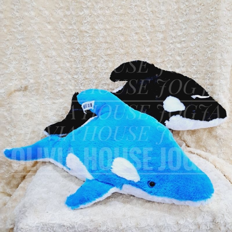 Jual Boneka Ikan Paus Bulu Rasfur Boneka Paus Orca Boneka Orca Whale ...